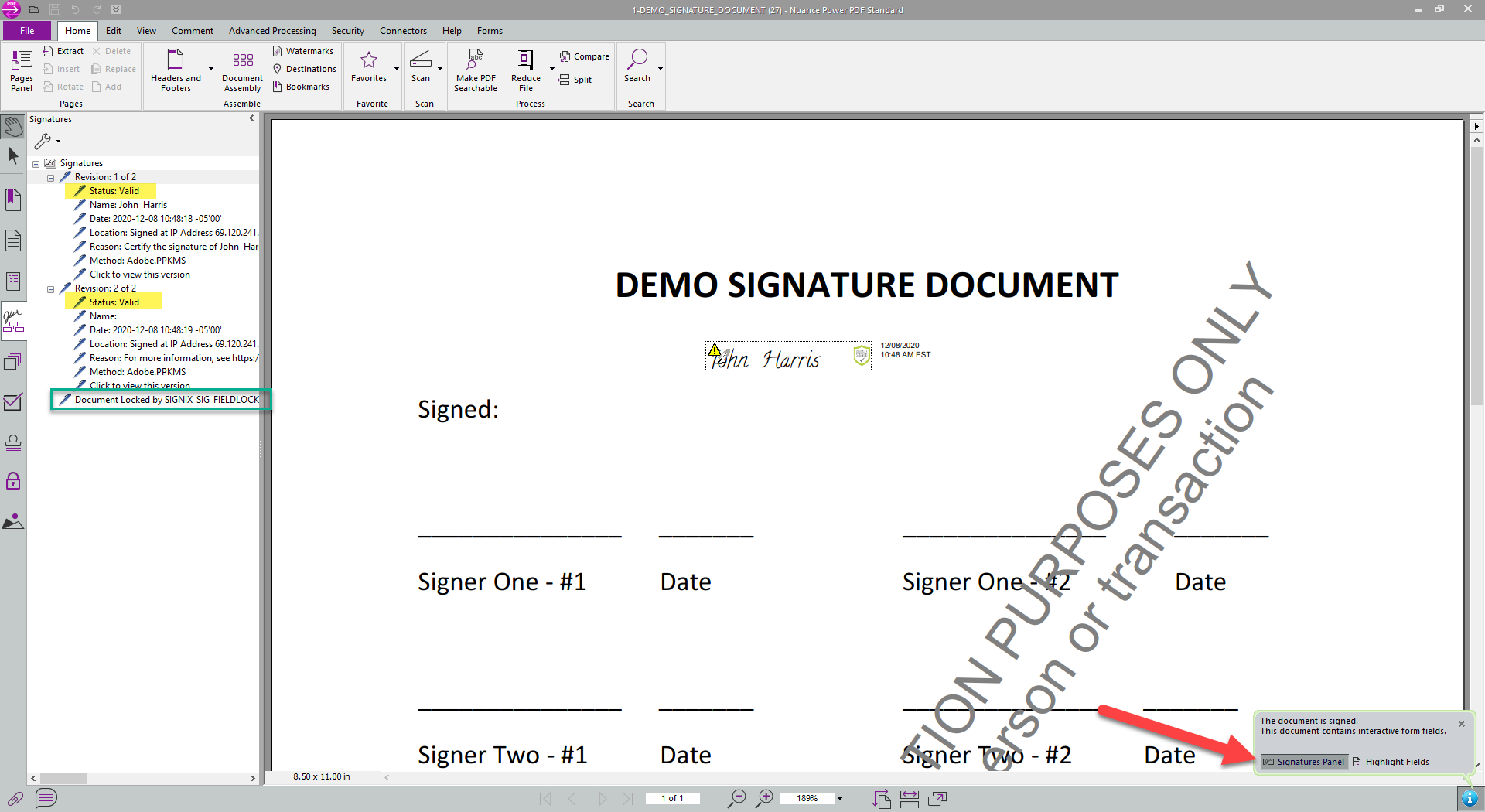 How do I verify SIGNiX signatures in Power PDF? How do I verify SIGNiX signatures in Power PDF?